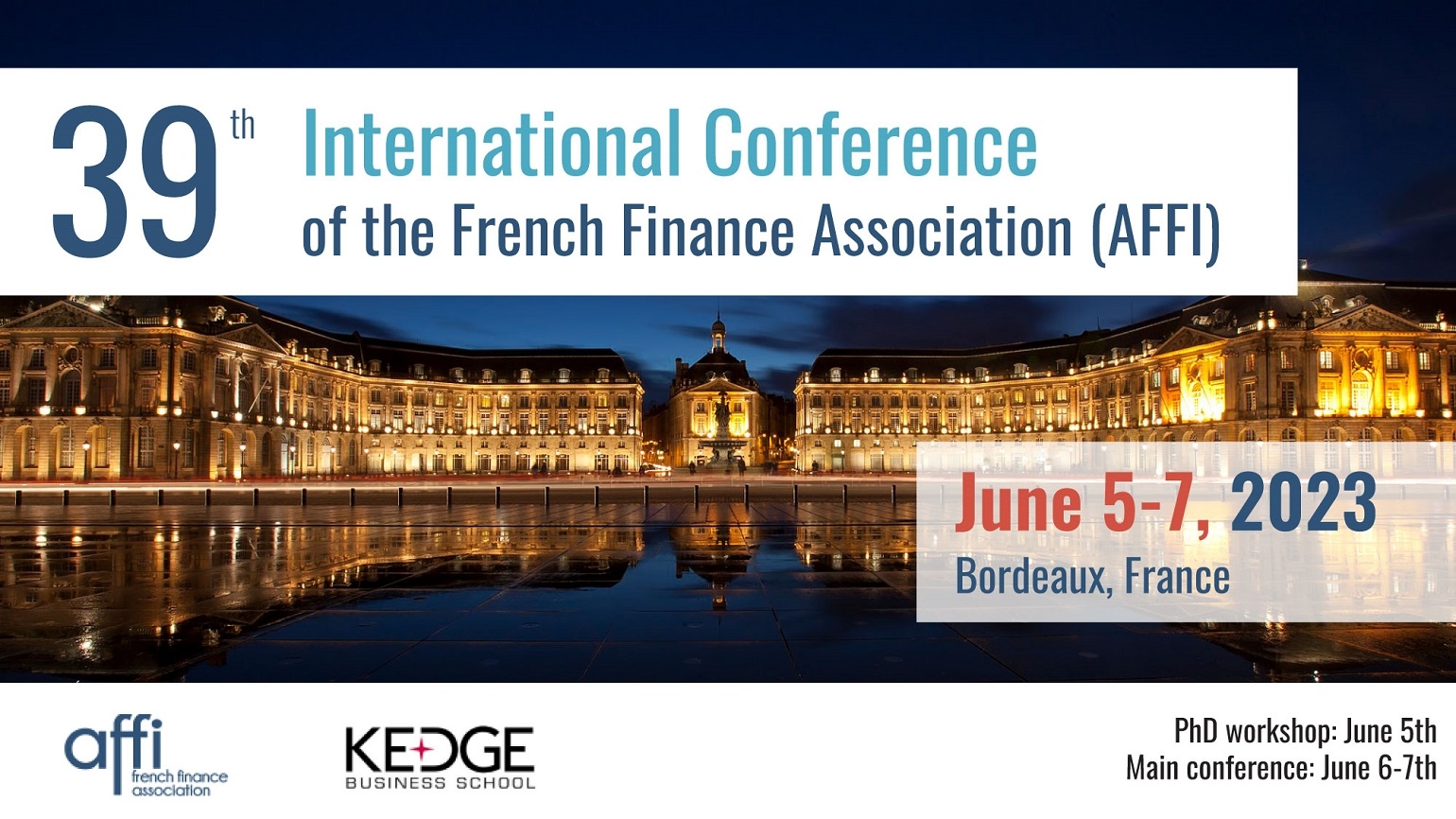 Succès pour le congrès de l’Association Française de Finance à KEDGE ...