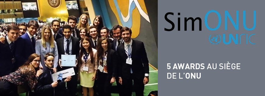 L'équipe Simonu remporte 5 Awards au siège de l’ONU, le 26 mars 2015 ...